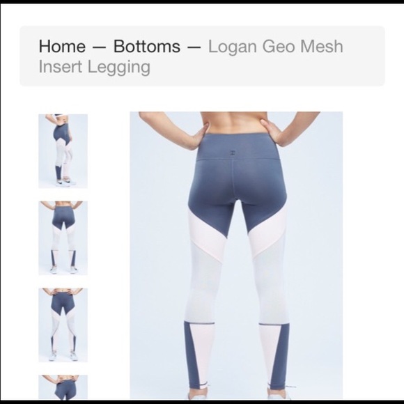 Zobha | Pants & Jumpsuits | Zobha Nwot Logan Geo Mesh Insert Legging Sz M | Poshmark